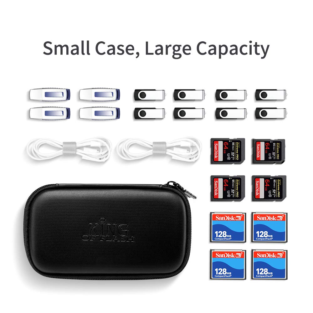 King of Flash Double Layer USB Carry Case for Pen Drives/Flash Drives ...