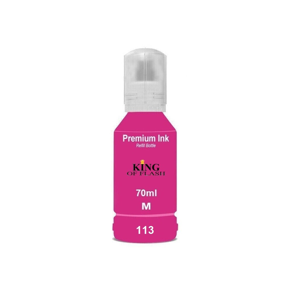 Compatible Epson EcoTank 113 Magenta High Capacity Ink Cartridge - x 1 ...