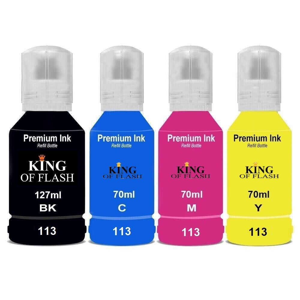 Compatible Epson EcoTank 113 Multipack High Capacity Ink Cartridges Pa ...