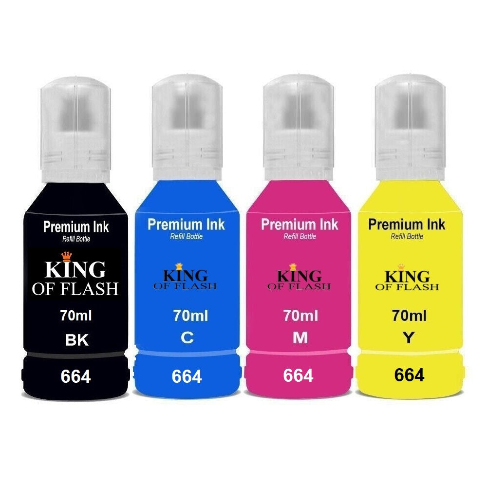 Compatible Epson EcoTank 664 Multipack High Capacity Ink Cartridges Pa ...